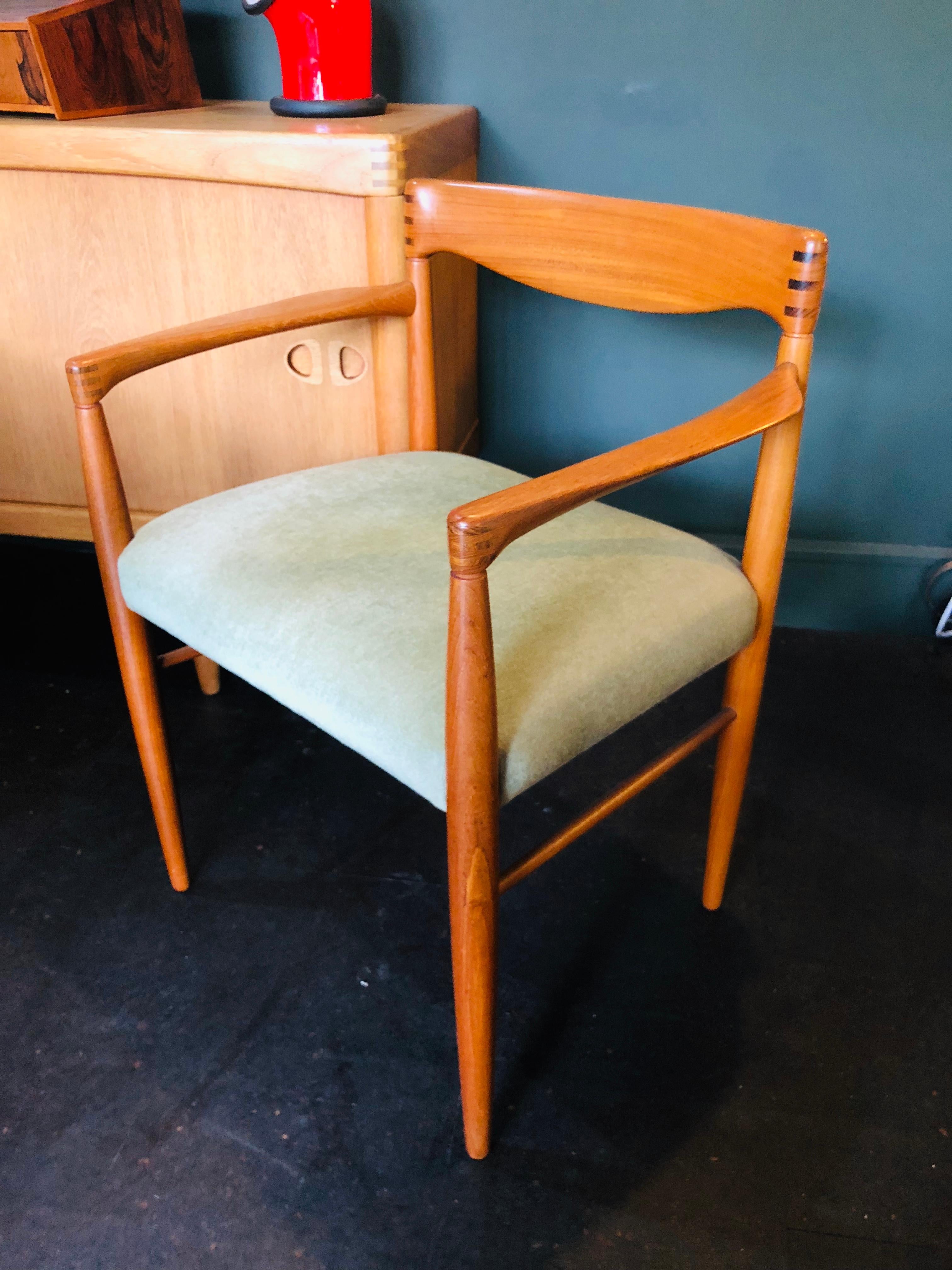 Midcentury Danish Dining Set by HW Klein, Table and 6 Chairs at 1stDibs