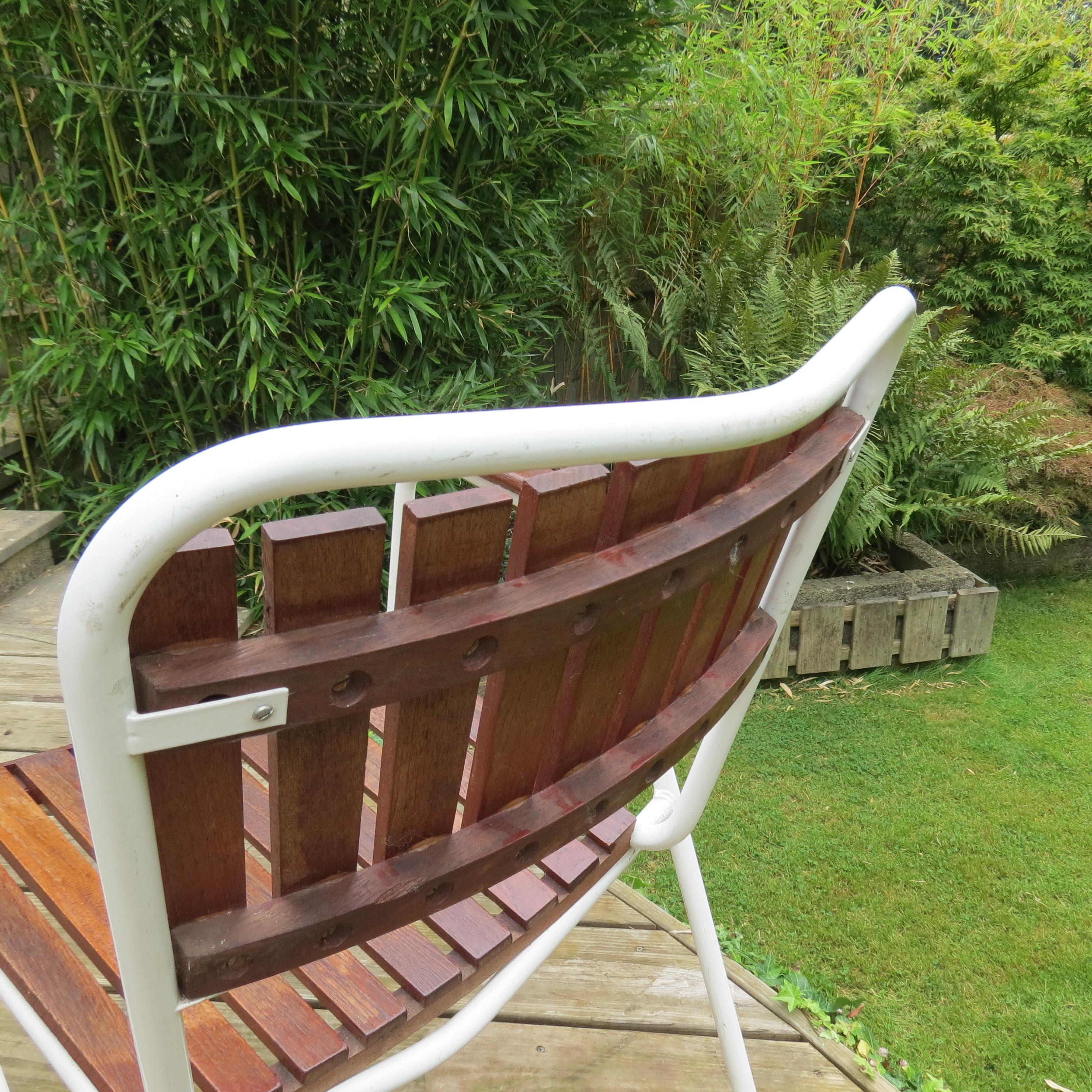 Midcentury Danish Garden Daneline Stacking chair For Sale at 1stDibs