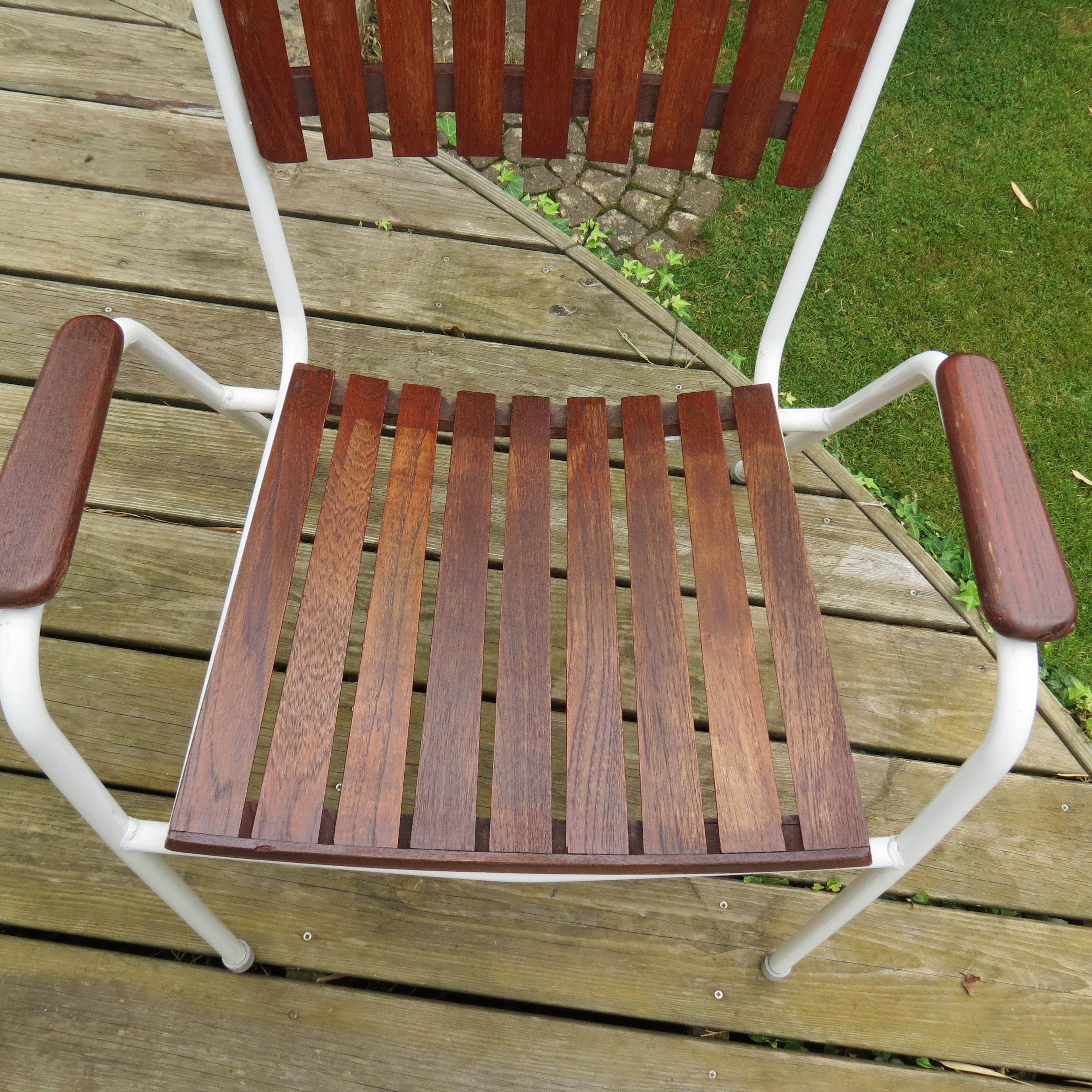 Midcentury Danish Garden Daneline Stacking chair For Sale at 1stDibs
