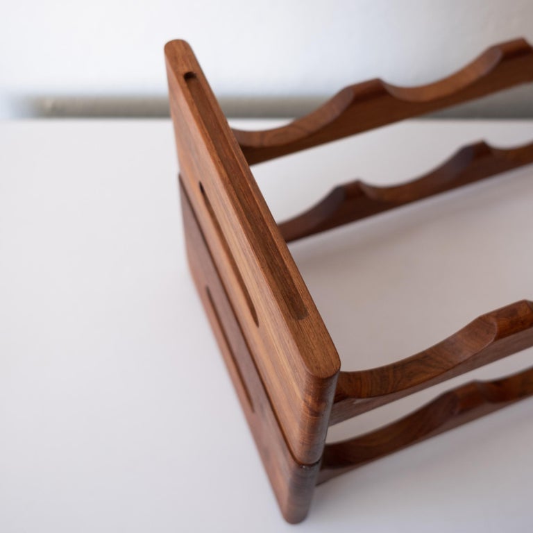 Midcentury Danish Modern Kalmar Teak Wine Racks For Sale at 1stDibs