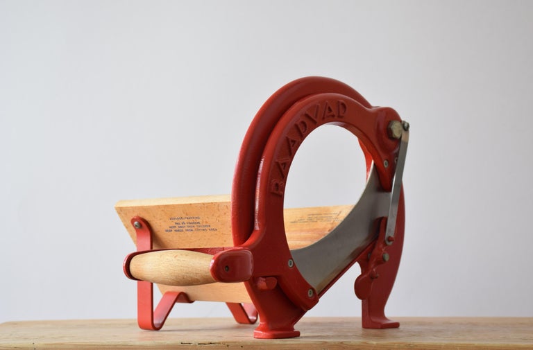 Midcentury Danish Red Raadvad Bread Slicer by Ove Larsen Original ...