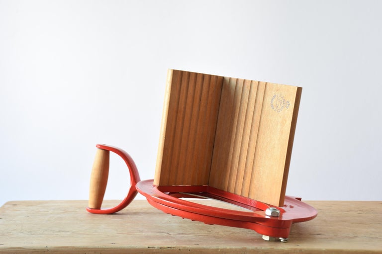 MidCentury Danish Red Raadvad Bread Slicer by Ove Larsen Original ...