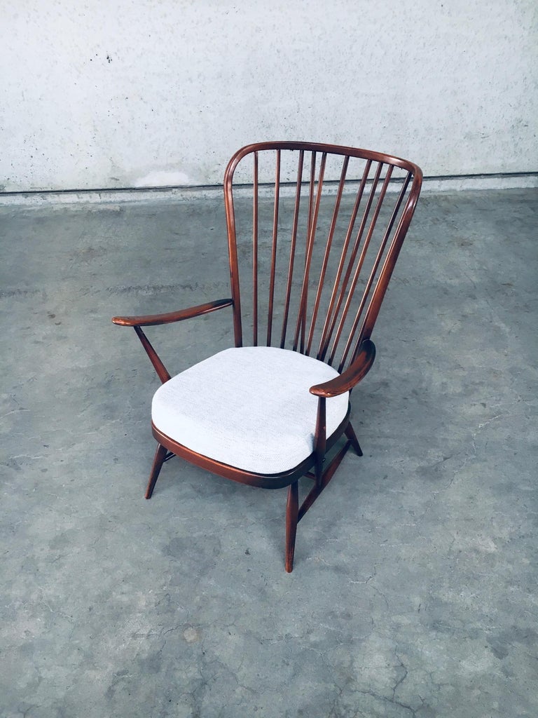 Midcentury Design Spindle Back 'Evergreen' Lounge Chair by Ercol ...