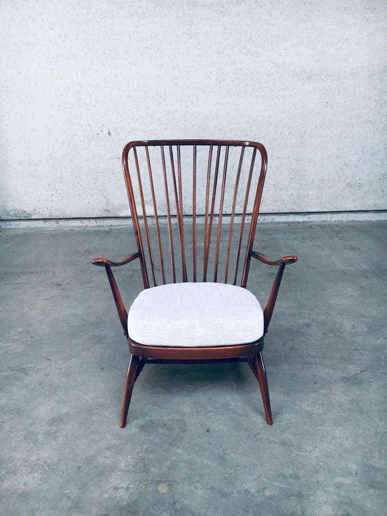 Midcentury Design Spindle Back 'Evergreen' Lounge Chair by Ercol ...