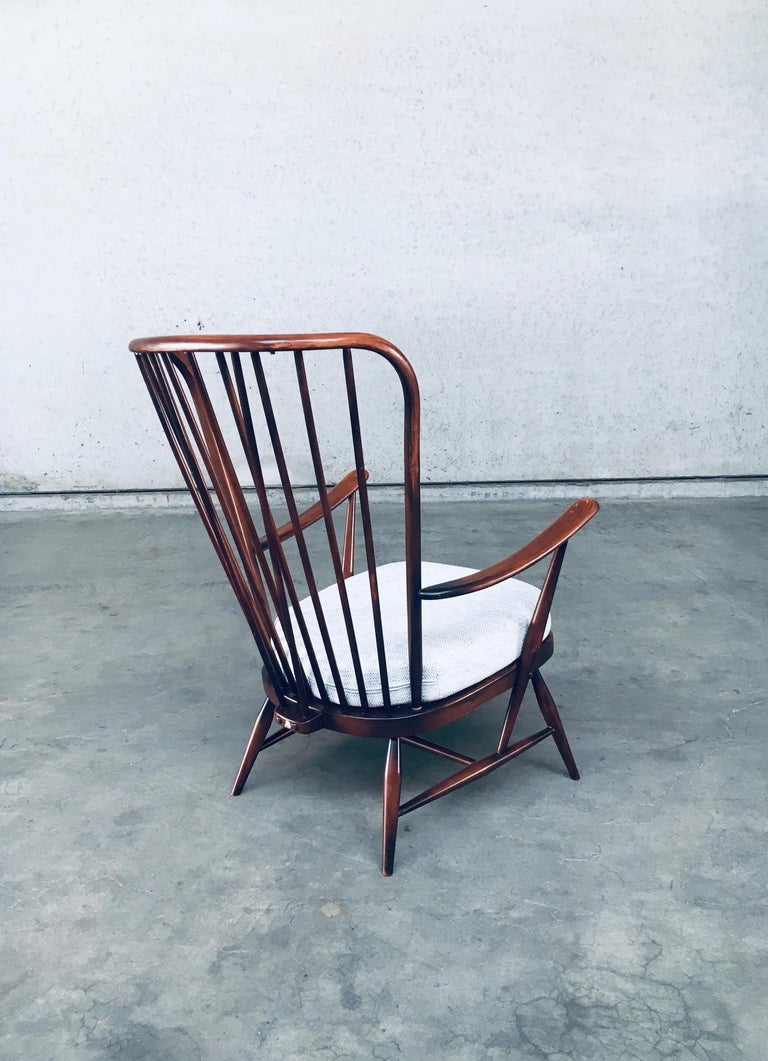 Midcentury Design Spindle Back 'Evergreen' Lounge Chair by Ercol ...