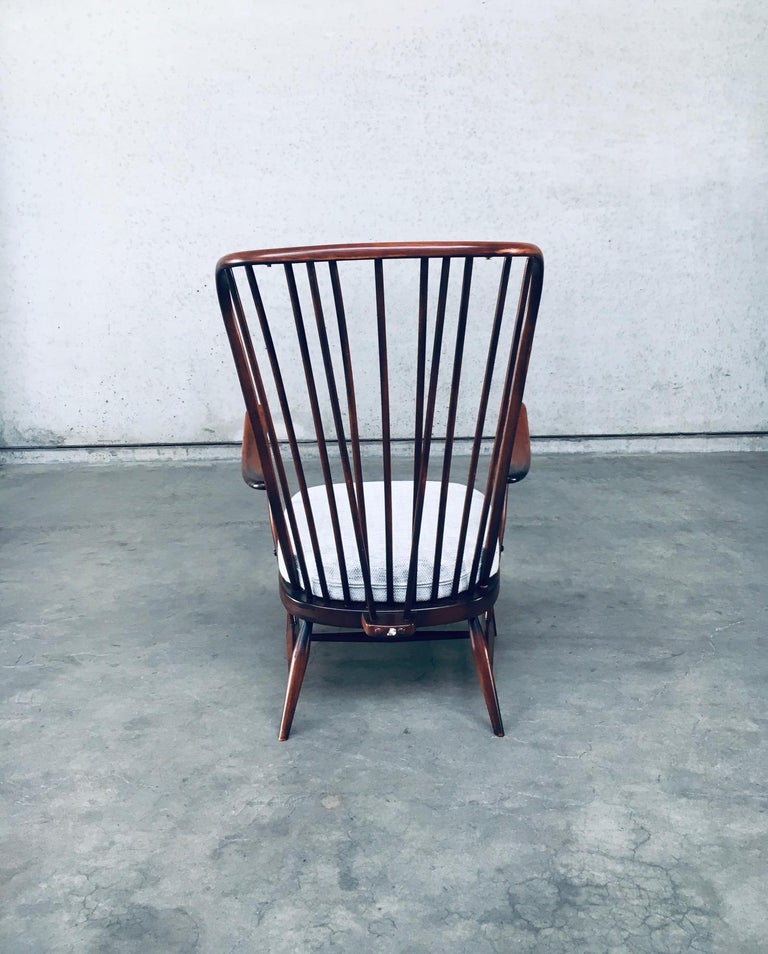 Midcentury Design Spindle Back 'Evergreen' Lounge Chair by Ercol ...