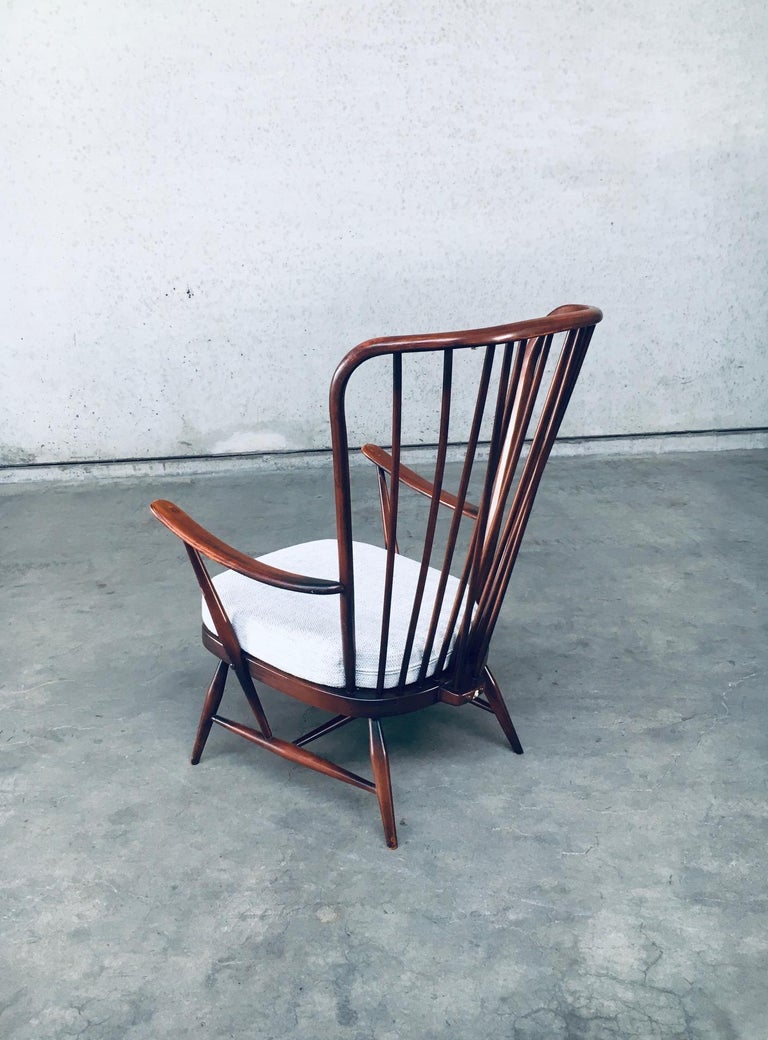 Midcentury Design Spindle Back 'Evergreen' Lounge Chair by Ercol ...