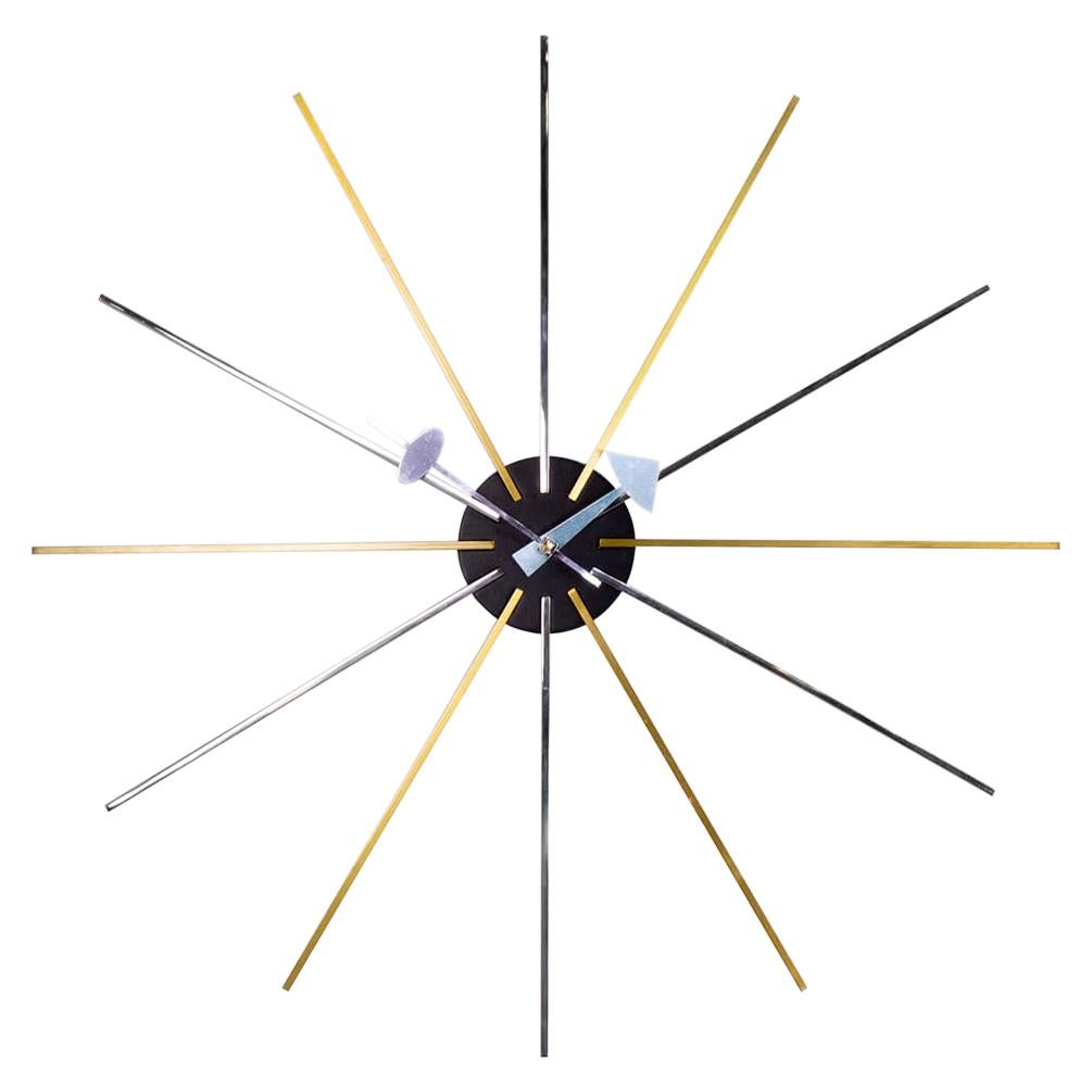 Midcentury Design ‘turbine’ Wall Clock at 1stDibs