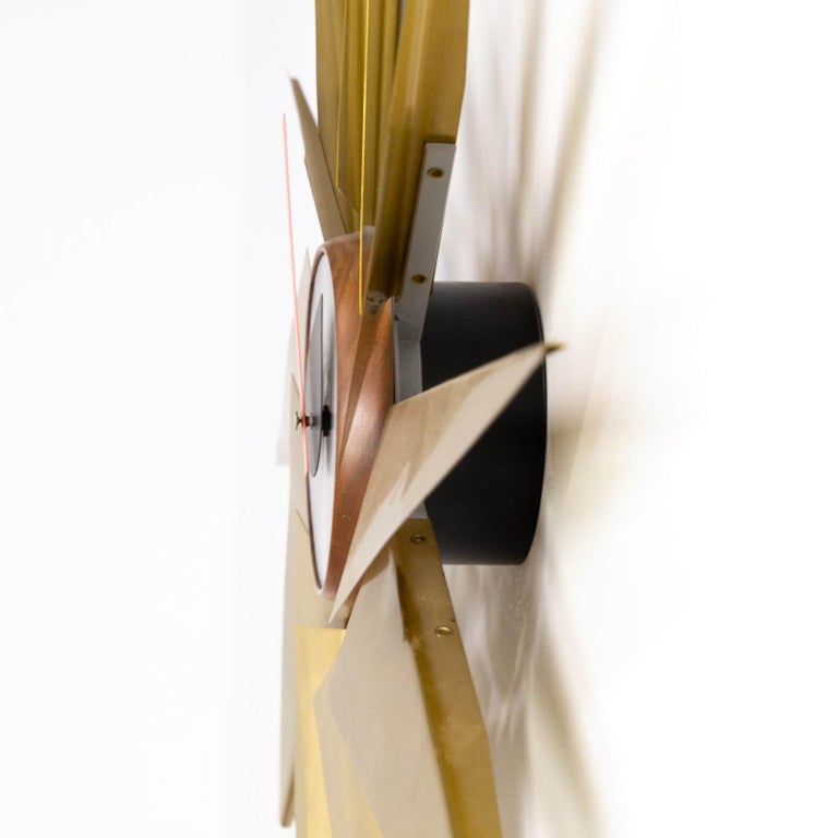 Midcentury Design ‘turbine’ Wall Clock at 1stDibs