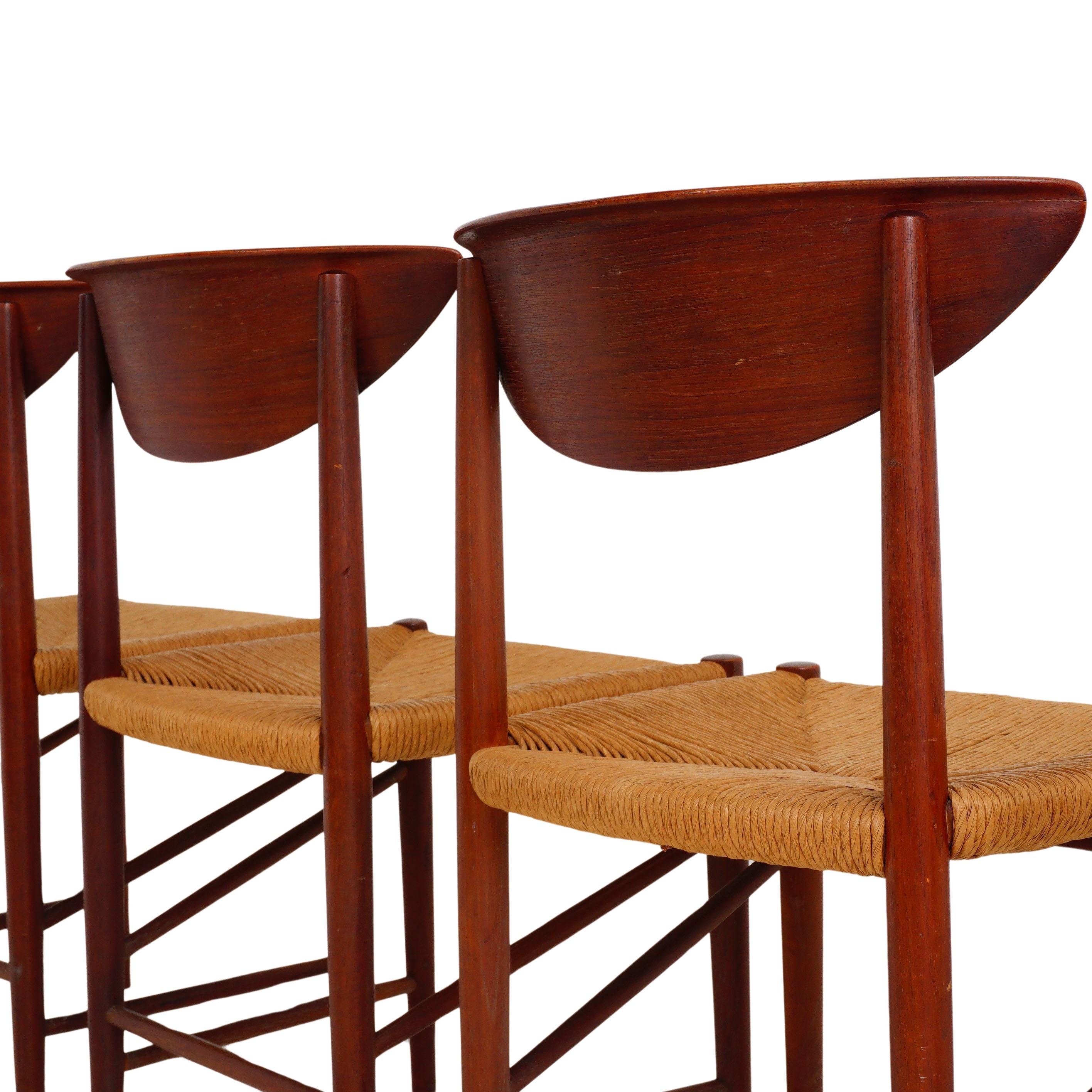 Midcentury Dining Chairs by Peter Hvidt and Orla Mølgaard-Nielsen ...