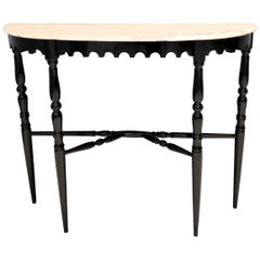 Italian Ebonized Console at 1stDibs