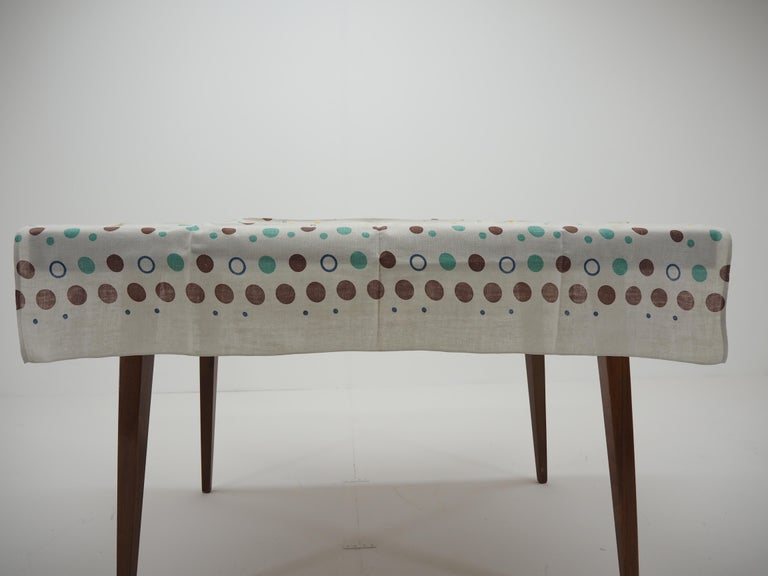 Midcentury Fabric TableCloth, Czechoslovakia, 1960s For Sale at 1stDibs