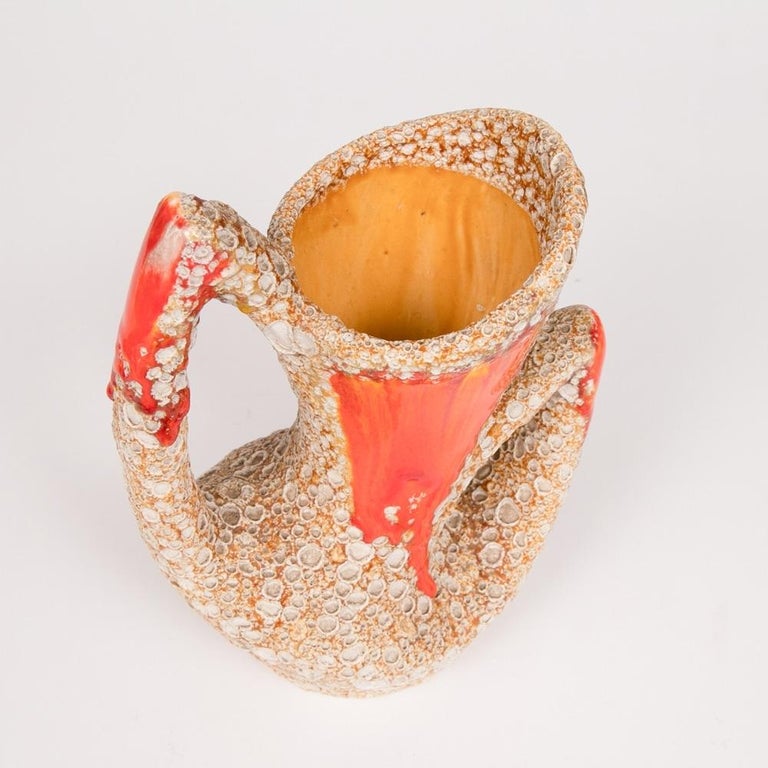 Midcentury Fat Lava Vase by Vallauris For Sale at 1stDibs