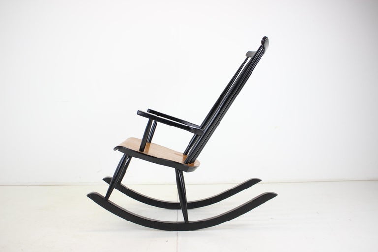 Midcentury Finnish Rocking Chair by Varjosen Puunjalostus for Uusikylä ...