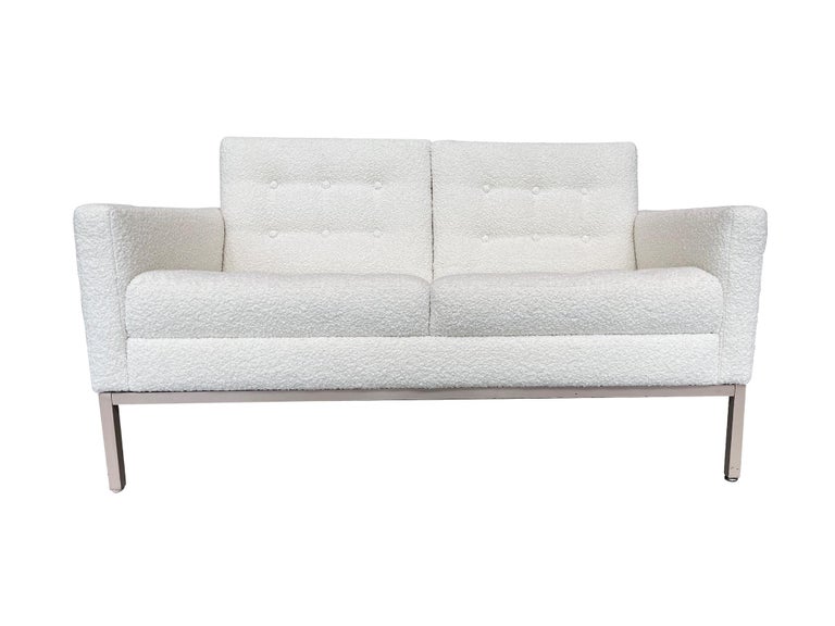 Midcentury Florence Knoll Style Settee by Patrician For Sale at 1stDibs