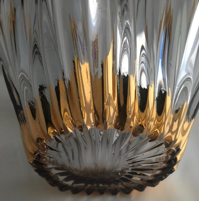 Midcentury Free Form Crystal Art Glass Bowl attrib. Cofrac Art Verrier ...