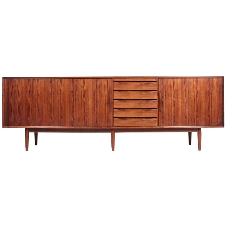 Midcentury Free Standing Sideboard in Rosewood by Arne Vodder, Danish ...