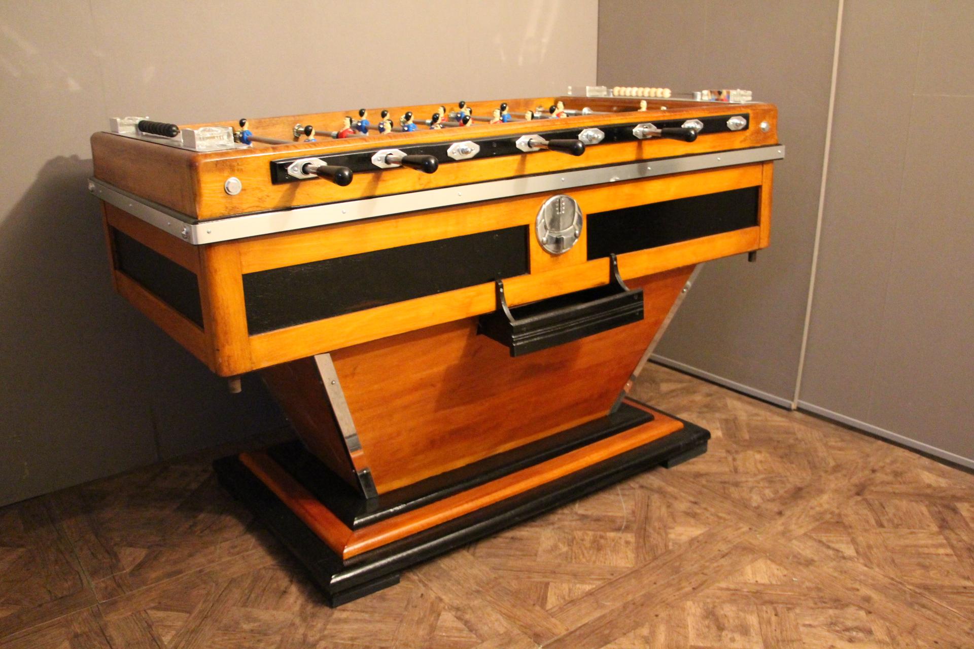 Midcentury French Café's Foosball Table, Football Game Table at 1stDibs ...