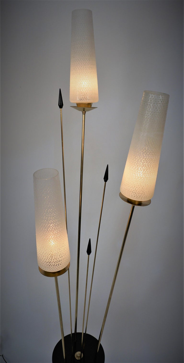 Midcentury French Maison Arlus Floor Lamp For Sale at 1stDibs