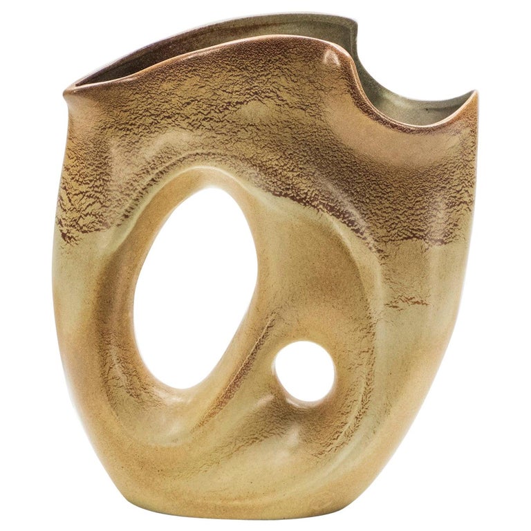 Midcentury French Vallauris Ceramic Vase, 1960s at 1stDibs