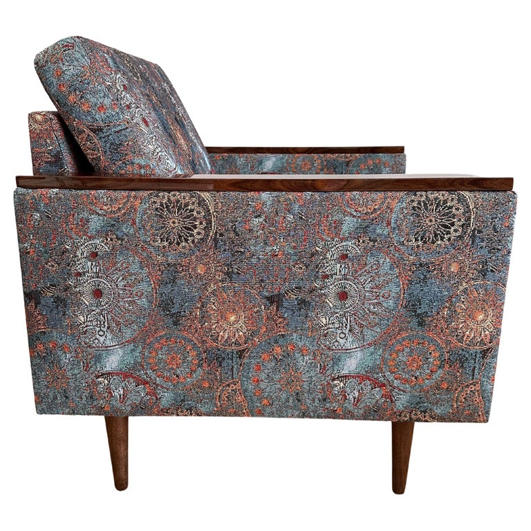 Midcentury Geometric Armchair with Ethnic Pattern, Europe, 1970s For ...