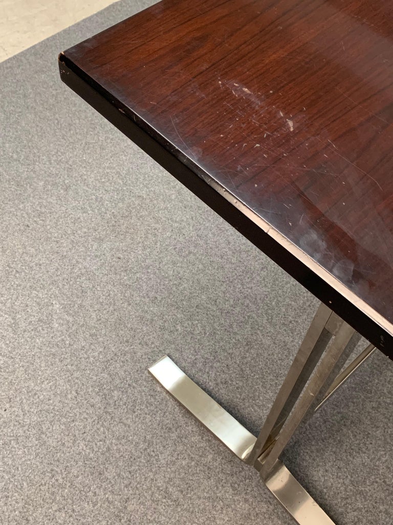 Midcentury Gianni Moscatelli Steel Writing Table for Formanova, Italy ...