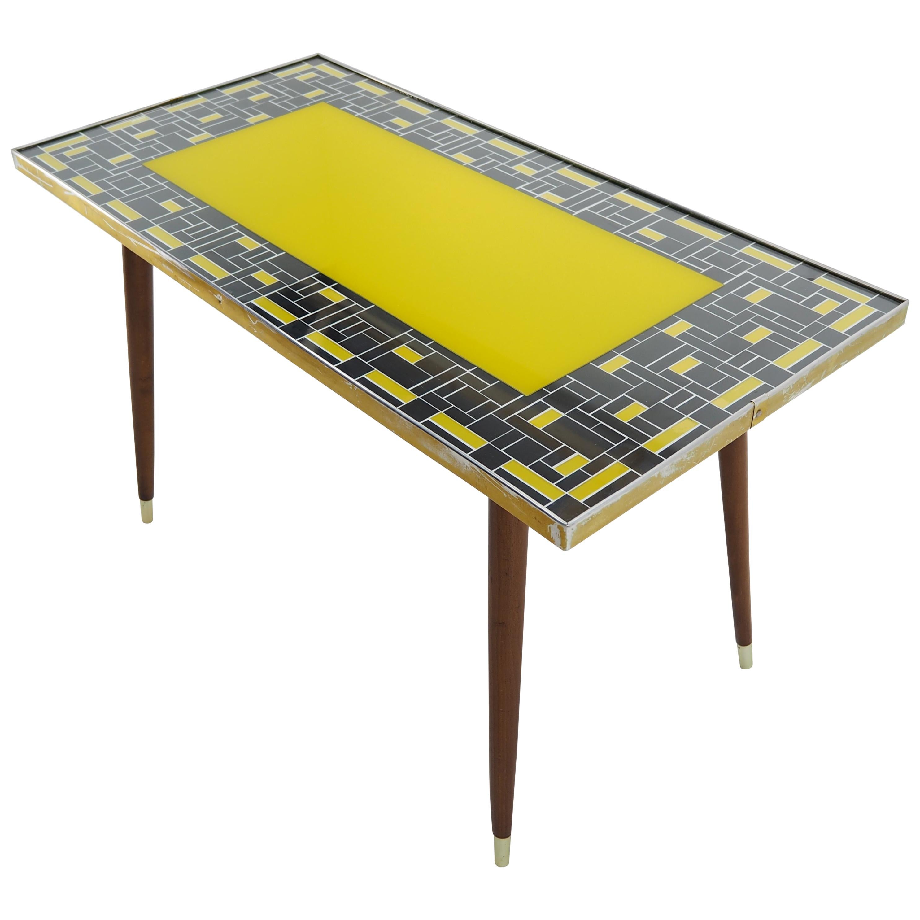 Midcentury Glass Coffee Table Made in Germany, 1960 at 1stDibs
