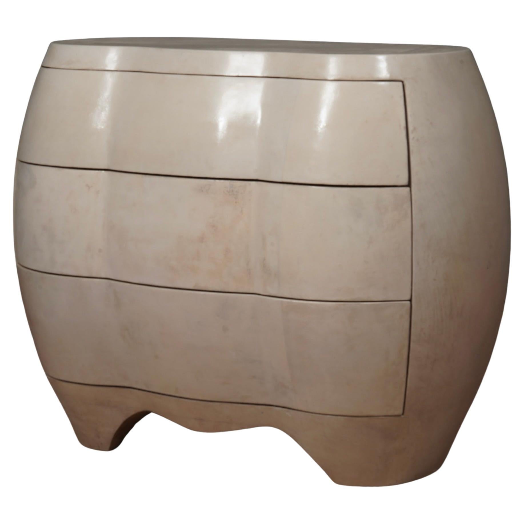 MidCentury Cherry Wood and Brass Italian Commode, 1950 For Sale at 1stDibs