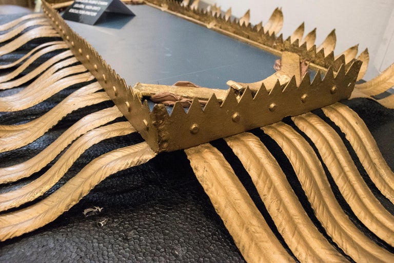 Midcentury Gold Brass Joaquin Rubio Camin Spanish Mirror Sculpture ...