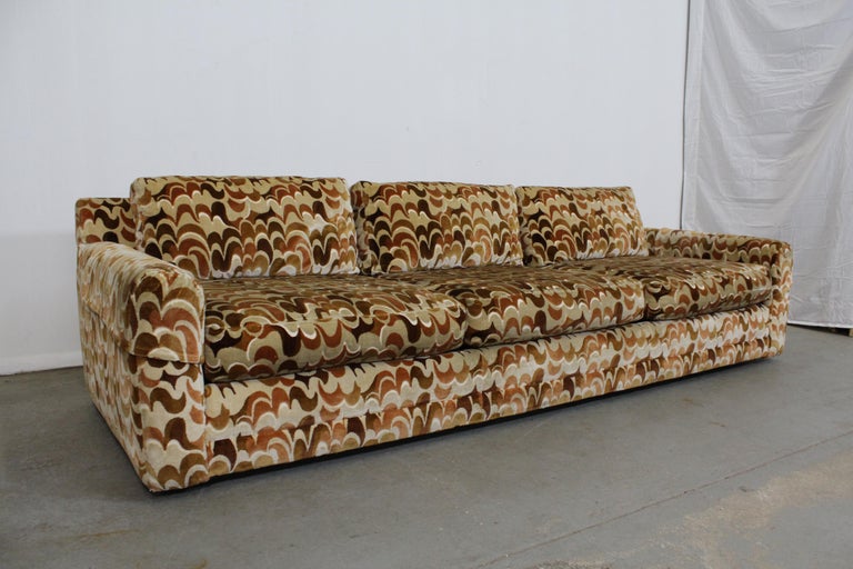 Midcentury Groovy Sofa by Milo Baughman for Selig at 1stDibs