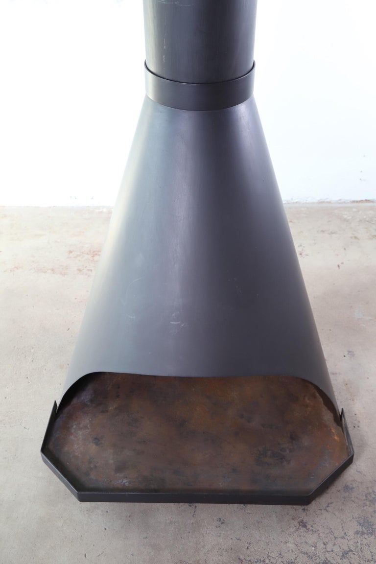 Midcentury Indoor Outdoor Cone Fireplace at 1stDibs | cone fireplace ...