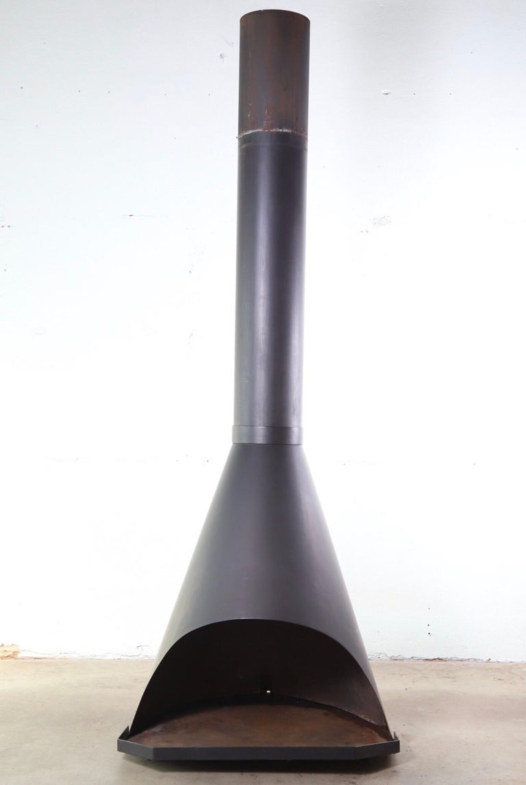 Midcentury Indoor Outdoor Cone Fireplace at 1stDibs | cone fireplace ...