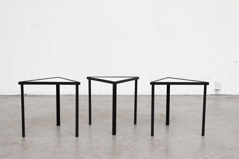 Midcentury Inspired Marble Stacking Tables For Sale at 1stdibs