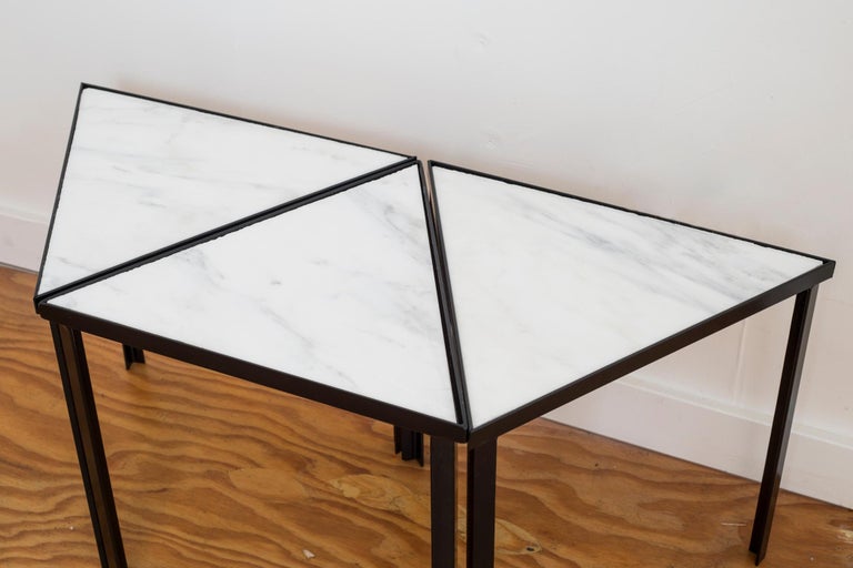 Midcentury Inspired Marble Stacking Tables For Sale at 1stdibs