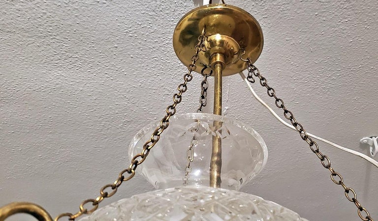 Midcentury Irish Waterford Crystal Traditional Style Chandelier at 1stDibs