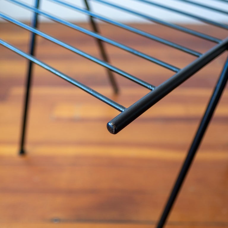 Midcentury Iron a Frame Table or Magazine Rack For Sale at 1stDibs