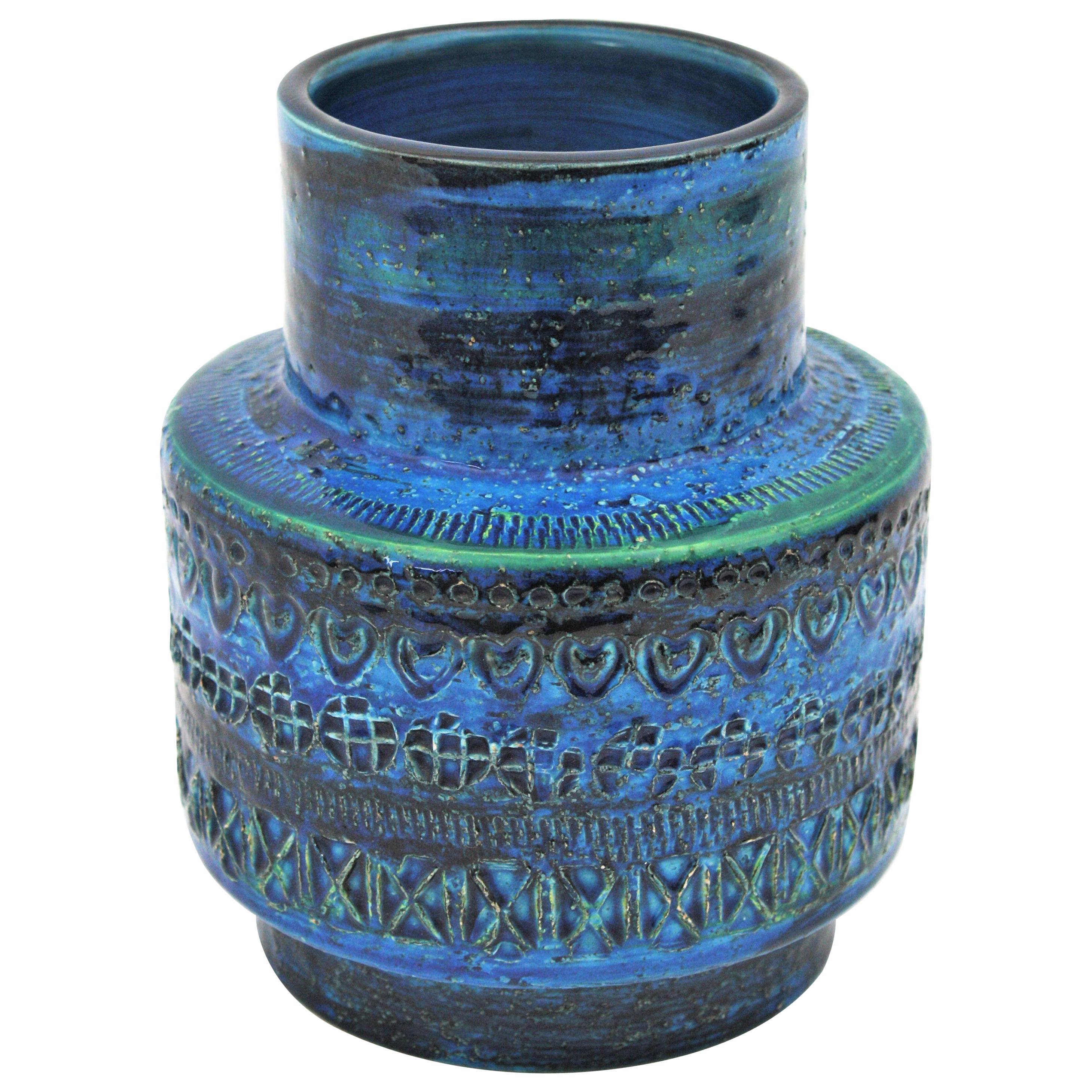 Bitossi Rimini Blue Italian Ceramic Bull at 1stDibs