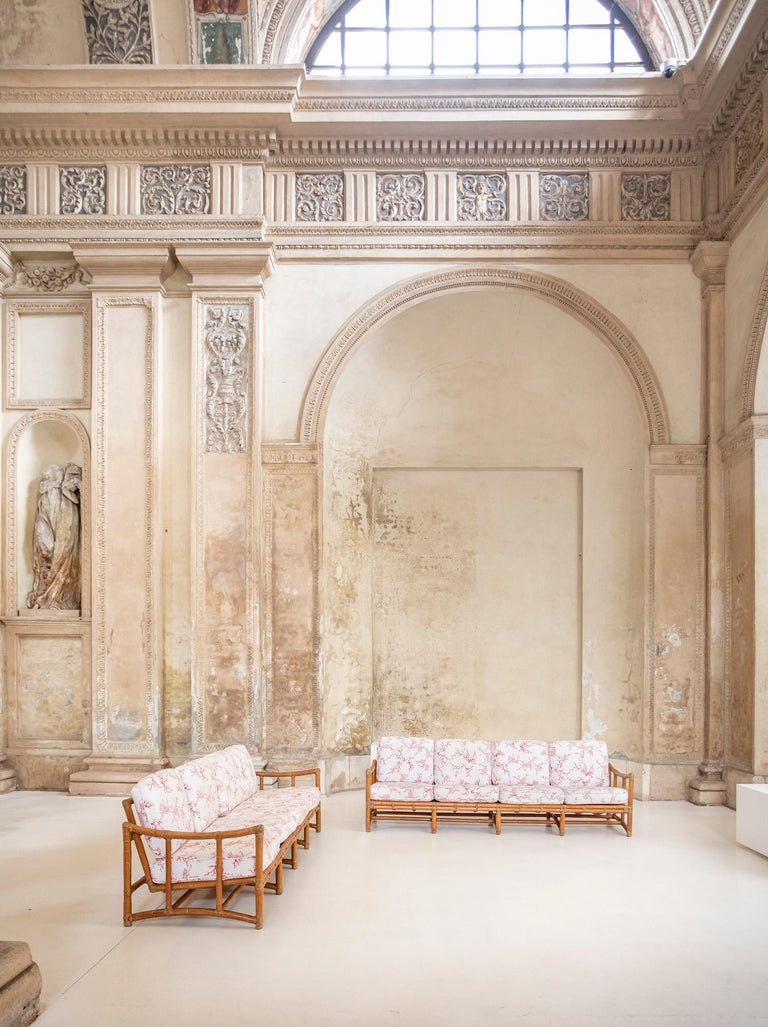 Midcentury Italian Bamboo Sofas by Lyda Levi, 1970 Ca For Sale at 1stDibs