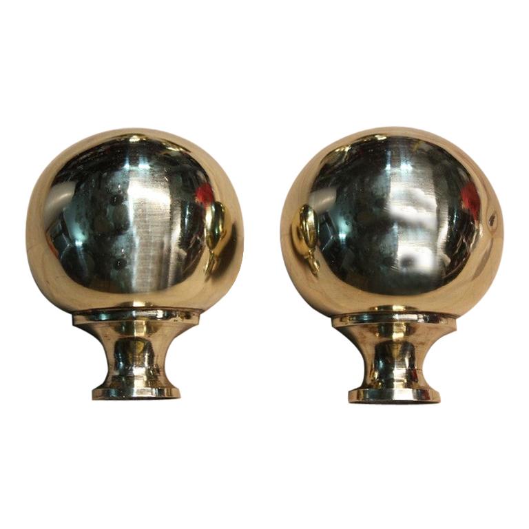 Midcentury Italian Design Ball Handles in Gold Brass, 1950 For Sale at ...