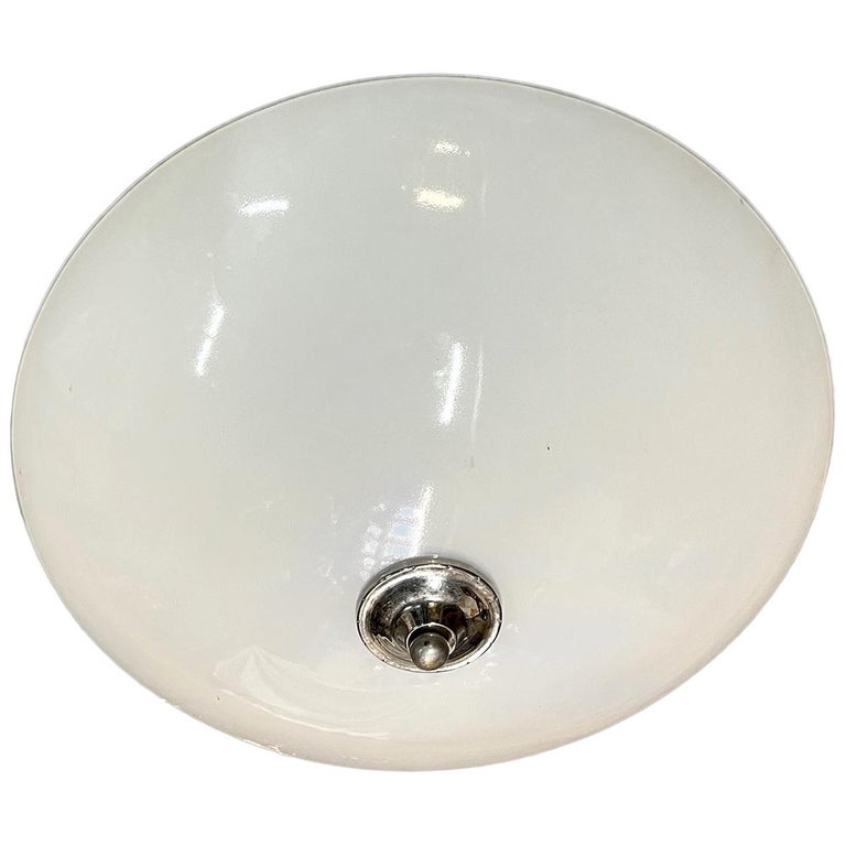 Mid-Century Italian Glass Fixture For Sale at 1stDibs