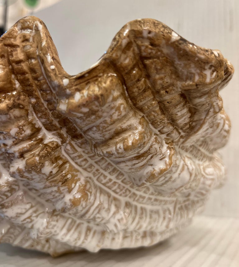 Midcentury Italian Porcelain Shell For Sale at 1stDibs