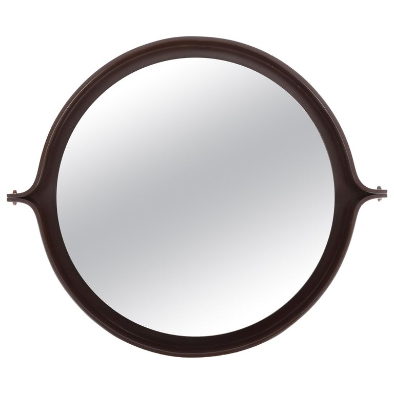 Dark Wood Frame Mirror