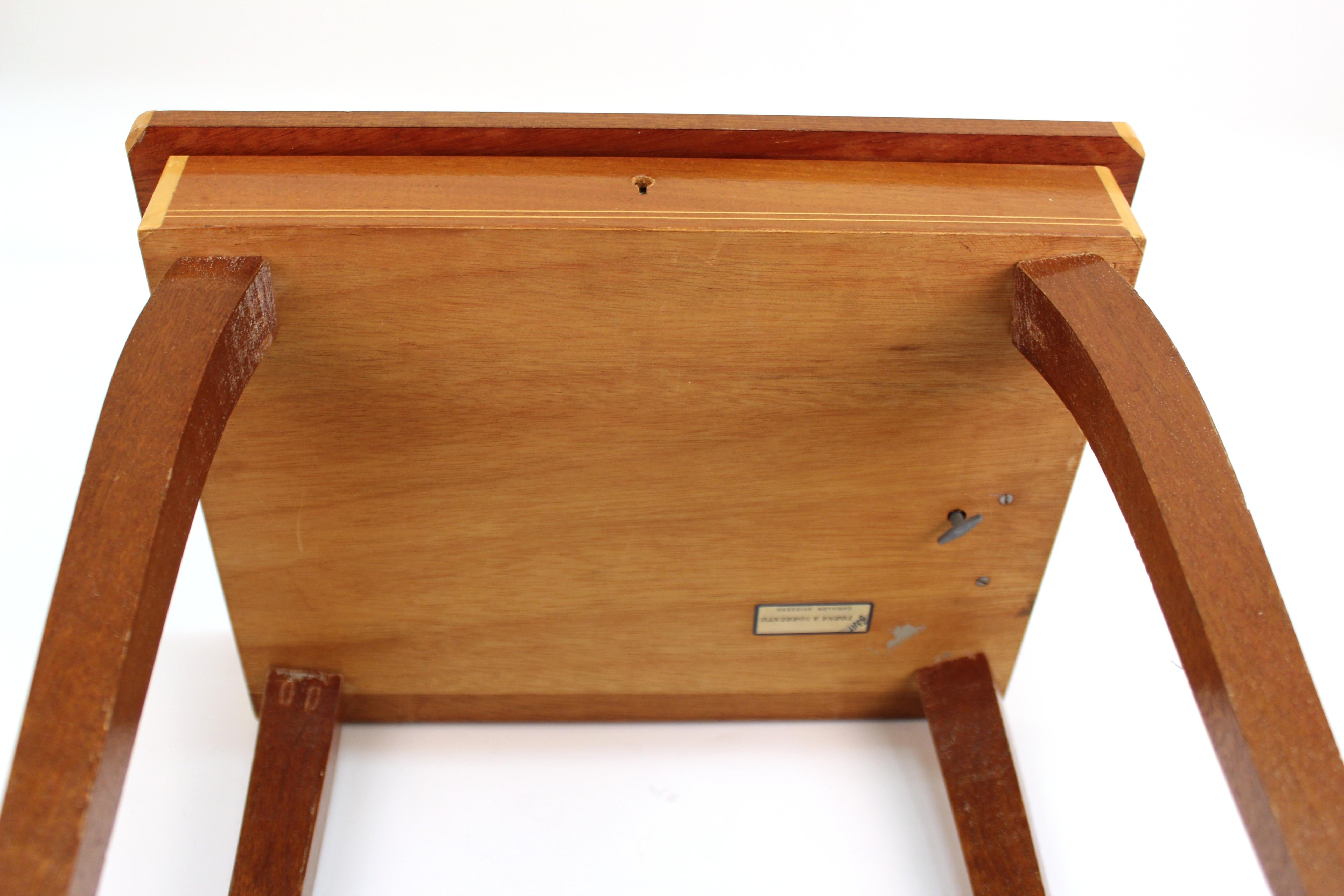 Midcentury Italian Sorrento Musical Table with Wood Inlay For Sale at ...