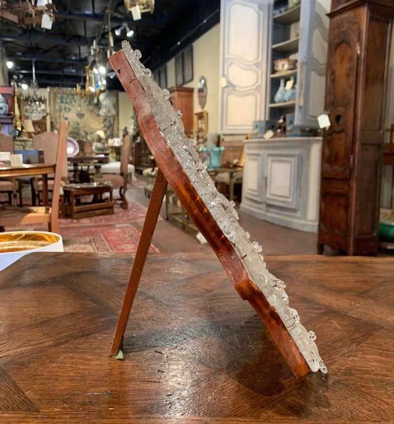 Midcentury Italian Venetian Murano Vanity Table Mirror with Foliage ...