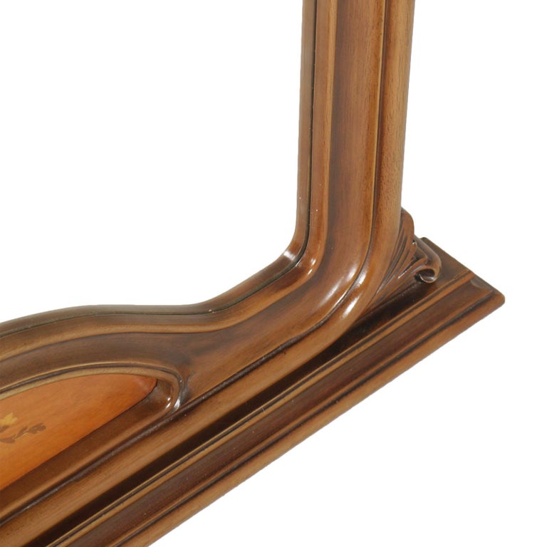 Midcentury Italy Gothic Art Deco Period, Wall Mirror in Carved and ...