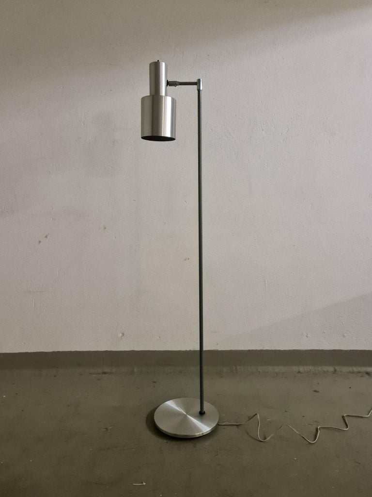 Midcentury Jo Hammerborg Aluminium 'Studio' Floor Lamp for Fog and ...