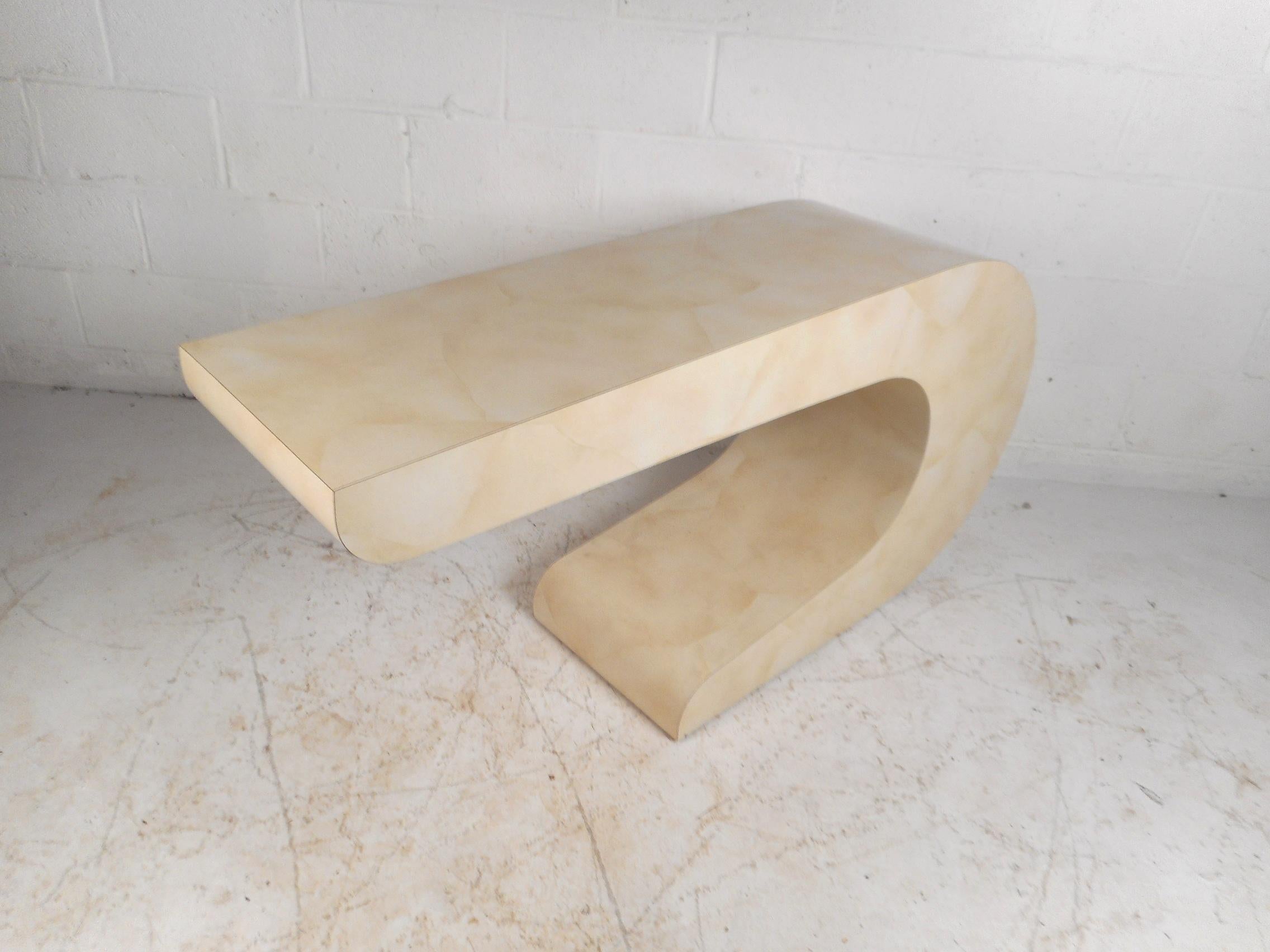 Midcentury Karl Springer Style Console Table For Sale at 1stDibs | karl ...