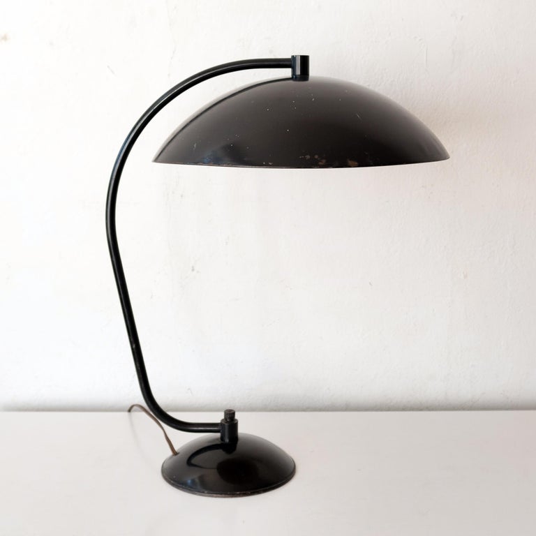 Midcentury Kurt Versen Saucer Table or Desk Lamp 1950s at 1stDibs