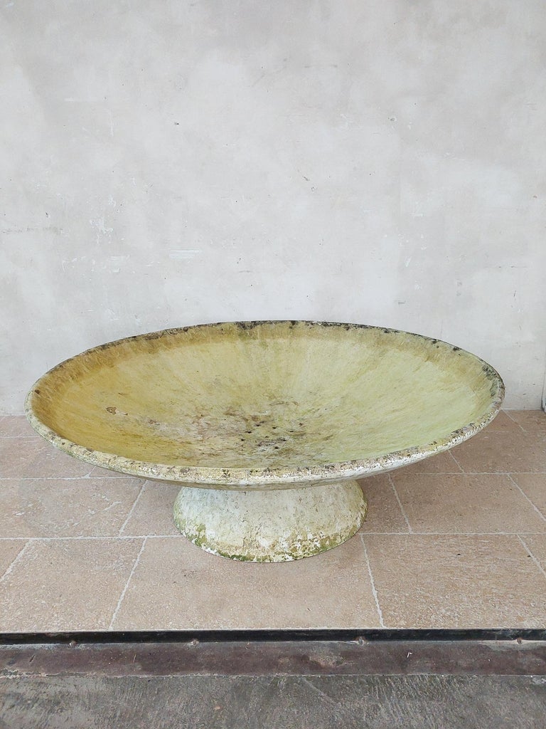 Midcentury Large Shallow Willy Guhl Planter on Base by Eternit For Sale ...