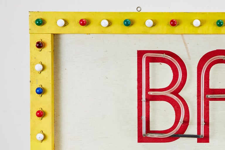 Midcentury Las Vegas Strip Neon Bail Bonds Sign Art For Sale at 1stDibs